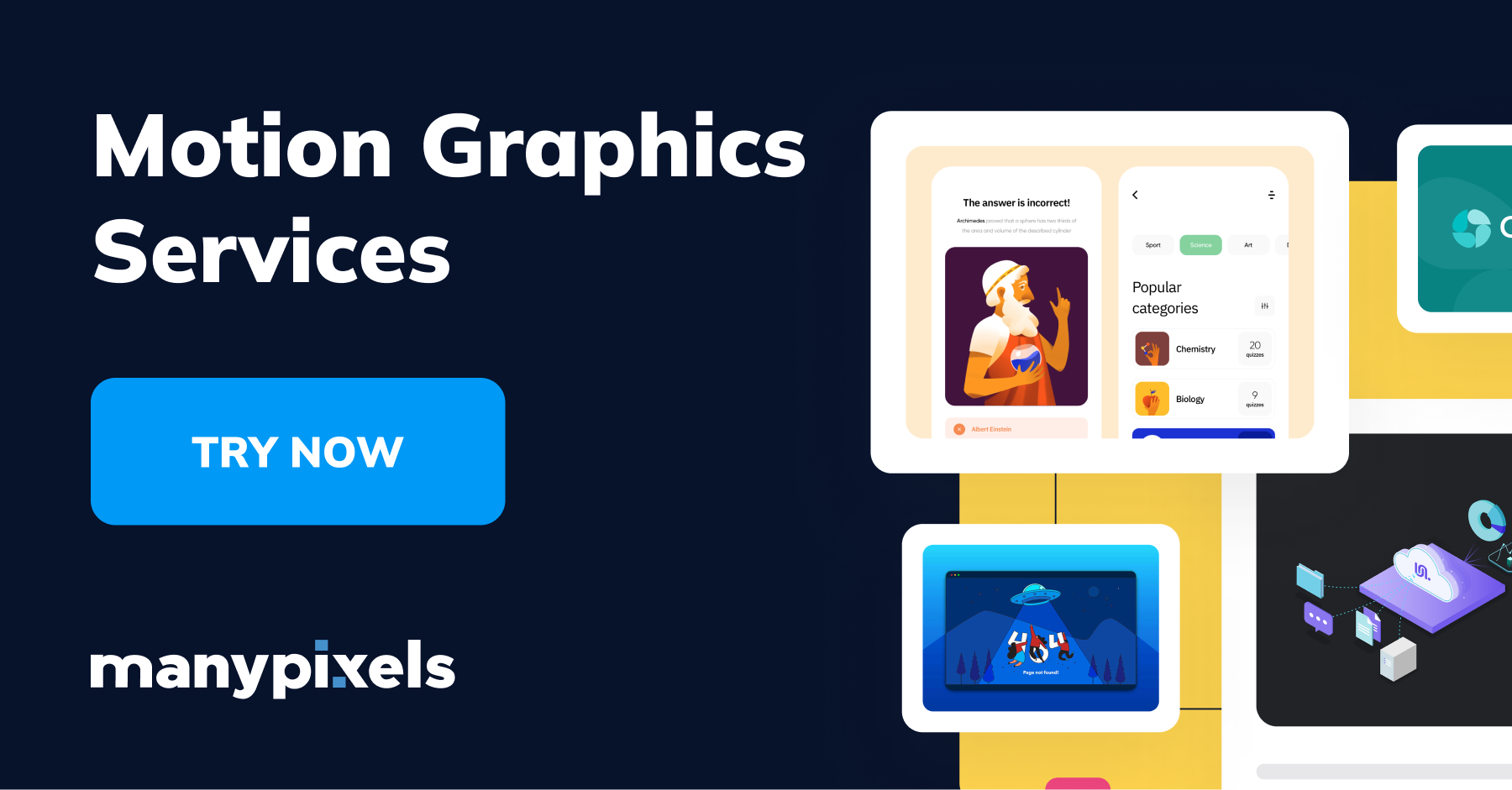Motion Design Services | ManyPixels | Try Now